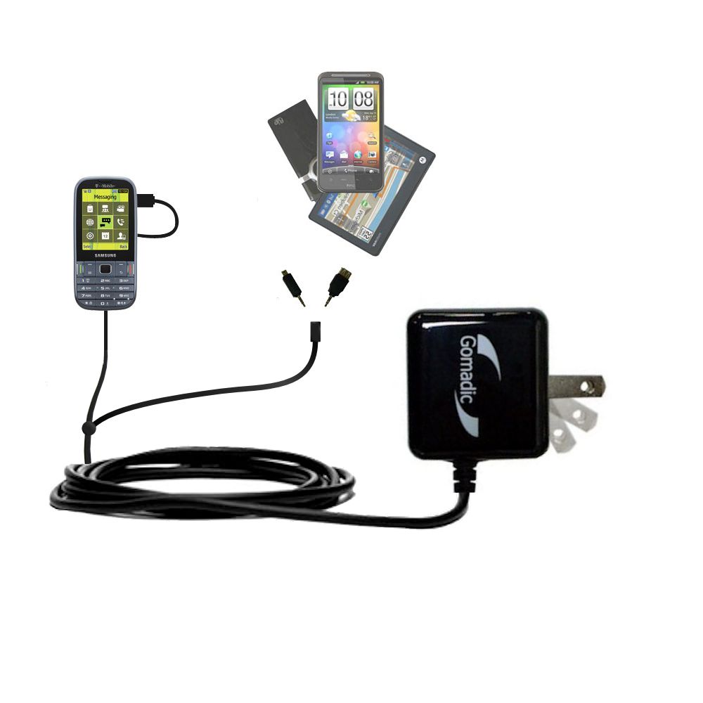 Gomadic Double Wall AC Home Charger Suitable For The Samsung Gravity 